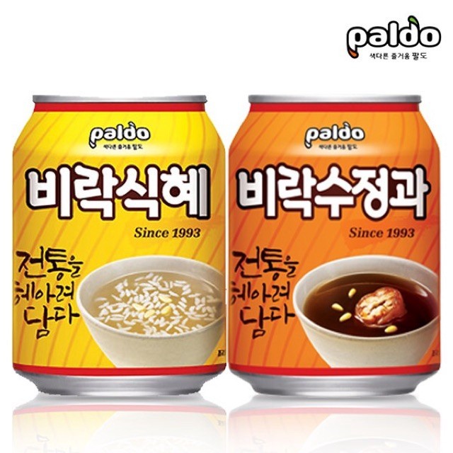 น้ำข้าวเกาหลี paldo shikhye sweet rice drink 238ml / shikhye cinnamon punch 238ml korean ...