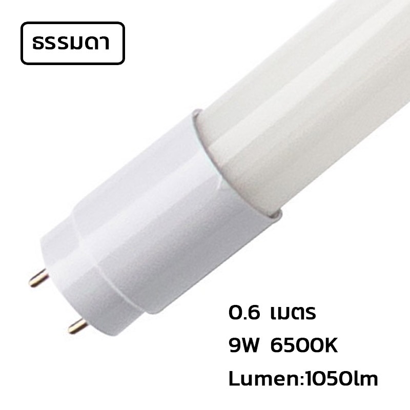 หลอดไฟนีออนพร้อมราง LED T8 9W/18W/20W/40W ชุดหลอดไฟสำเร็จรูป หลอดไฟLED แสงสีขาว 6500K ประหยัด ...