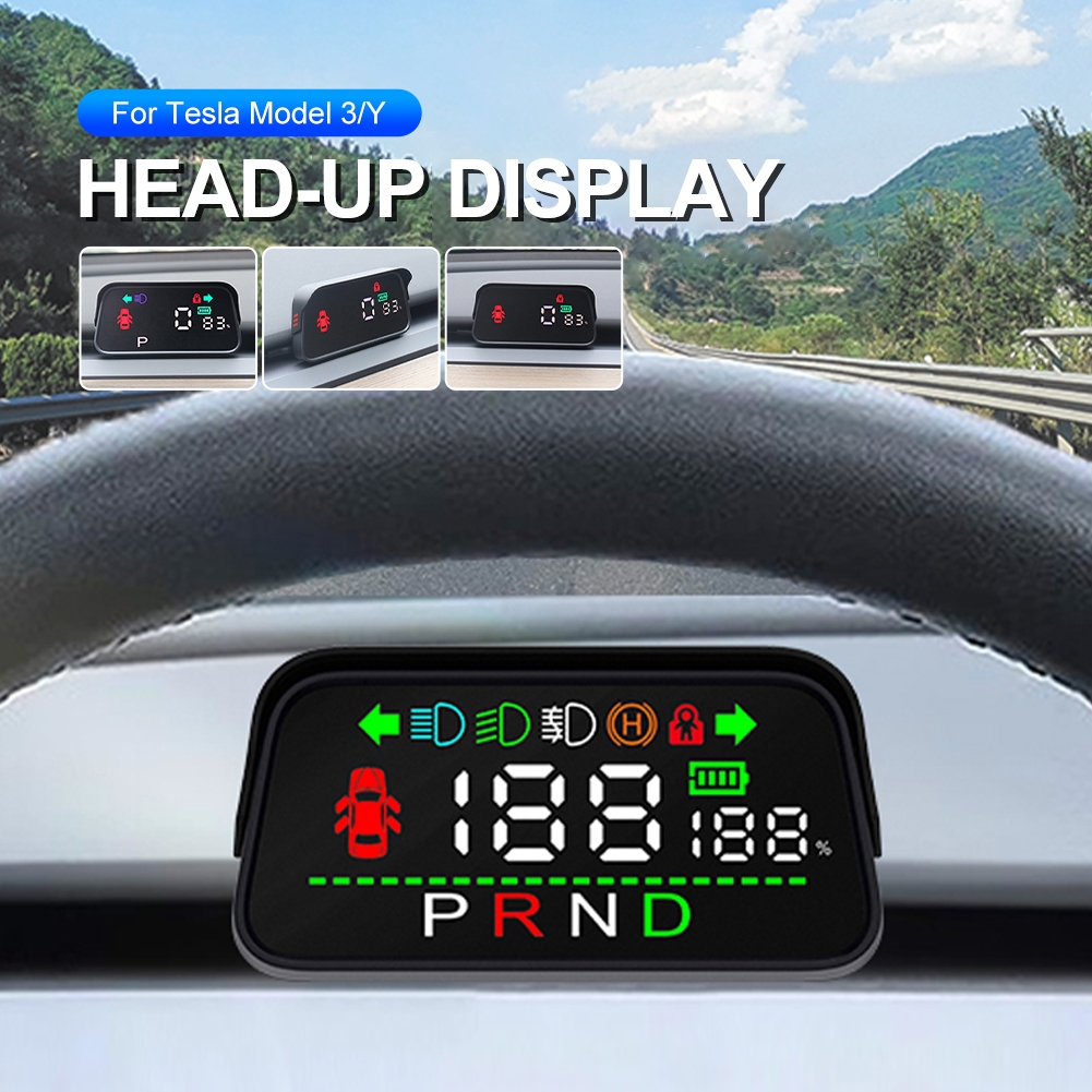Tesla Model 3 Model Y HUD, หน้าจอแสดงผล, HUD ทางออกอากาศ, เครื่องวัด ...