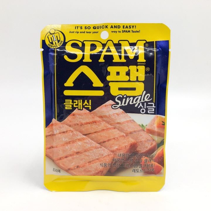 CJ Spam Classic 80g แฮมเกาหลี แฮมกระป๋อง สแปม เกาหลี 스팸 | Shopee Thailand