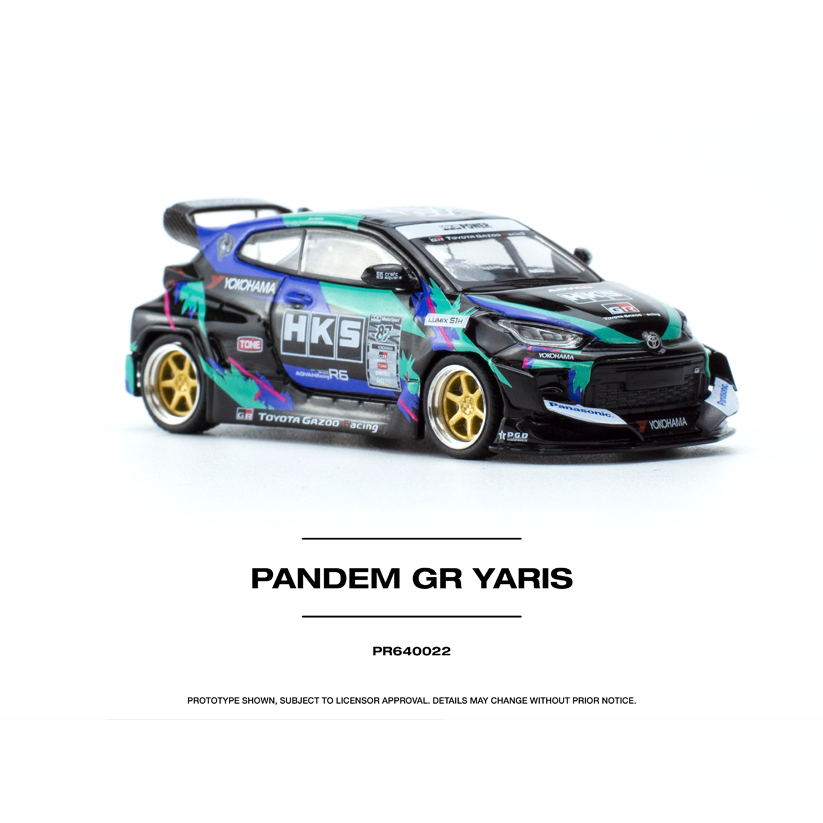 PANDEM GR YARIS HKS livery 1:64 (POPRACE) | Shopee Thailand