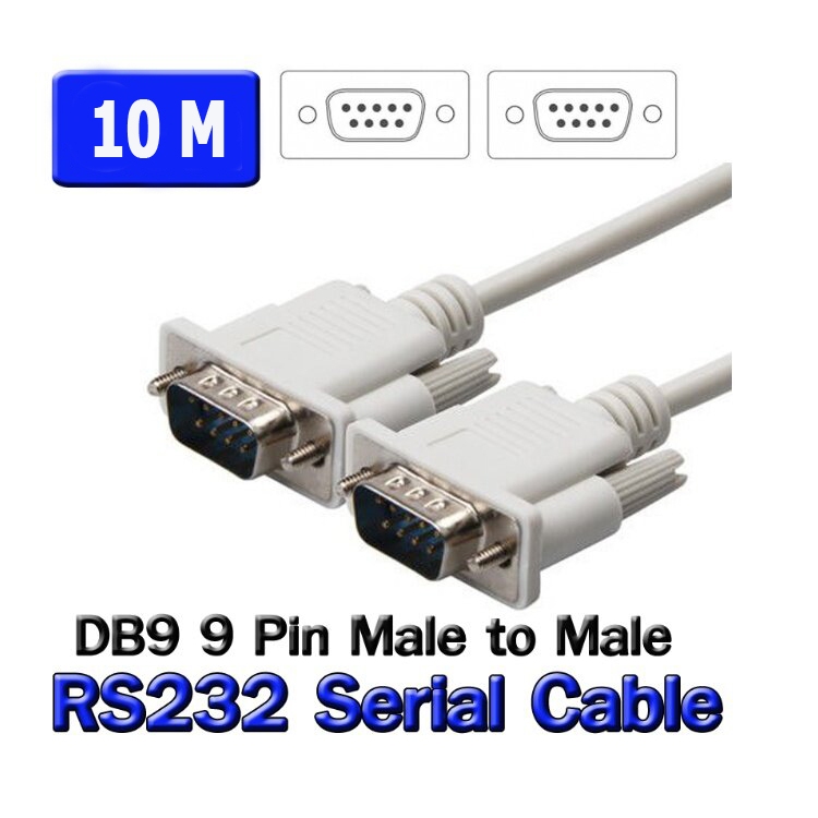 สาย Serial RS232 Cable 9-Pin Cable DB9 ผู้-เมีย สาย9พิน เมีย-เมีย มี ...