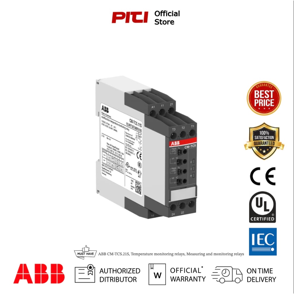 ABB CM-TCS.21S 24 V AC/DC, Measuring and monitoring relays ...