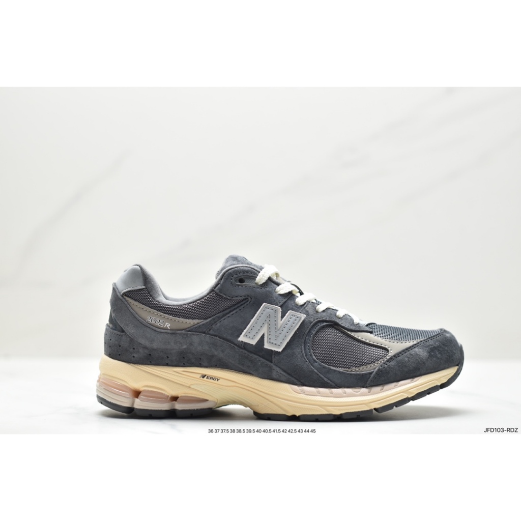 New Balance M2002 dark grey การดูดซับแรงกระแทกรองเท้าบาสเกตบอลวินเทจกัน ...