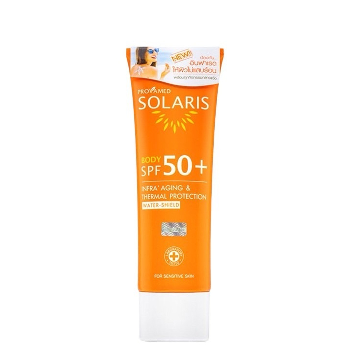 Provamed Solaris Body SPF 50+ 100 ml. กันแดดทาตัวสูตรกันน้ำexp.18/08 ...