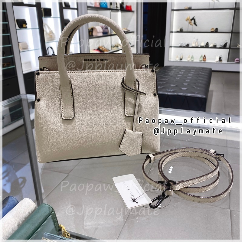 CHARLES & KEITH กระเป๋าสะพาย รุ่น Double Handle Tote Bag : CK2-30270508 ...
