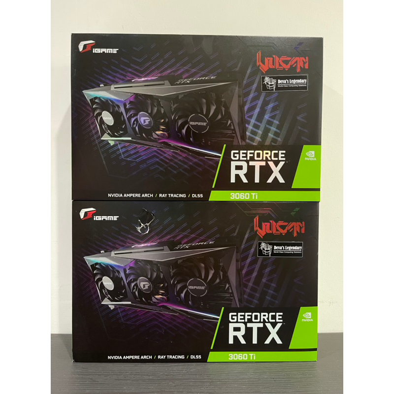 VGA (การ์ดแสดงผล) COLORFUL iGame GeForce RTX 3060 Ti Vulcan OC LHR-V ...
