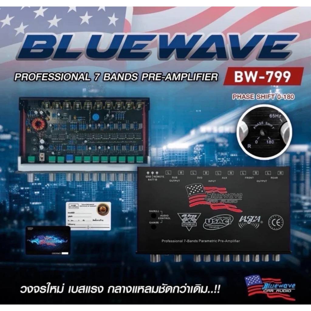 Bluewave BW-799 ปรับเฟสได้ 0-180องศา เบสหนัก ดุดัน แยกซับอิสระ 7แบรน ...