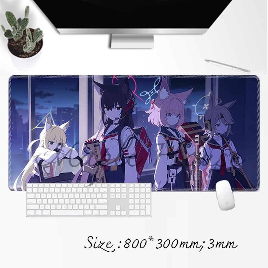แผ่นรองเมาส์(Mouse pad) blue archive[800×300/3mm] | Shopee Thailand