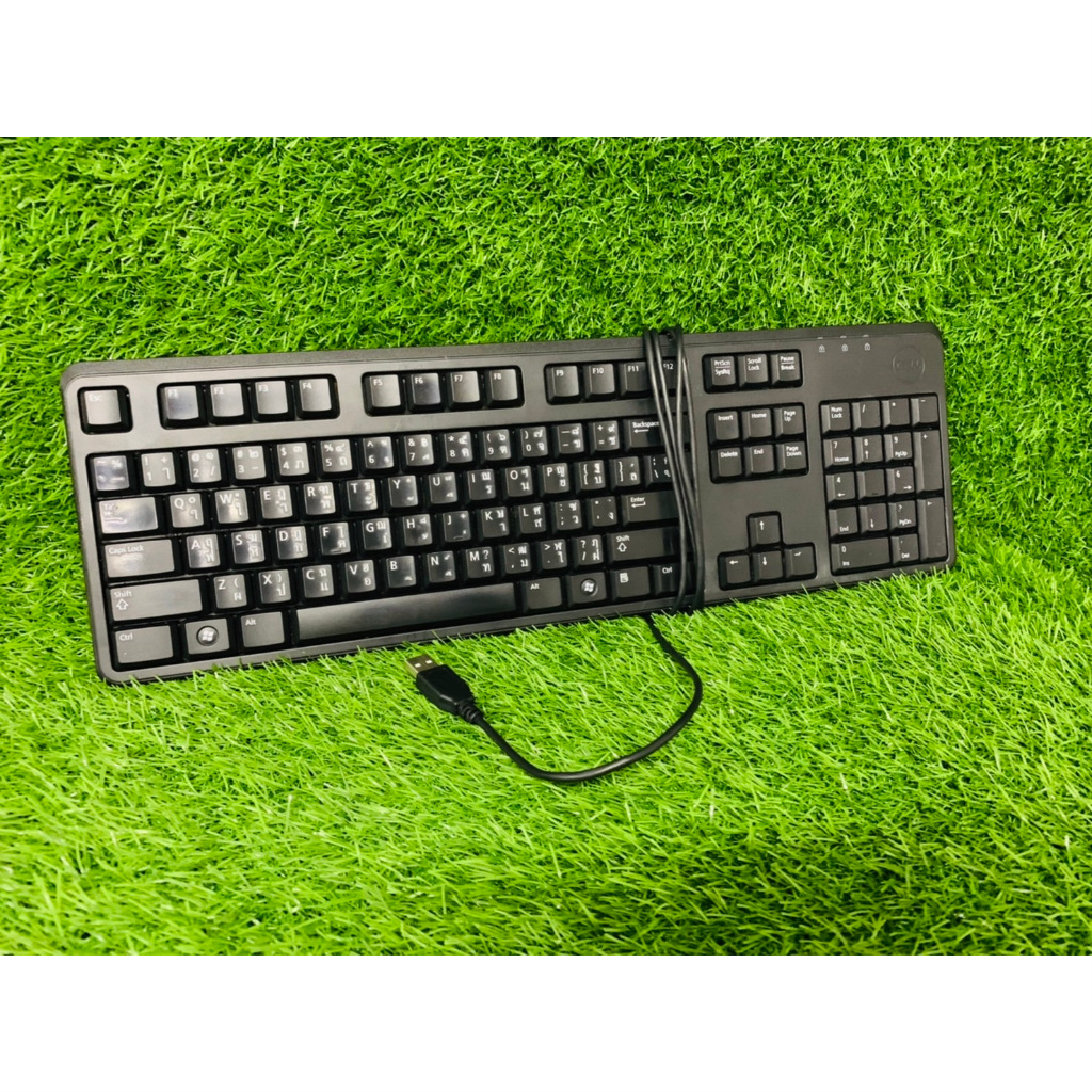 คีย์บอร์ด Keyboard Dell KB212-B USB Keyboard ของแท้ ไทย-อังกฤษ มือสอง ...