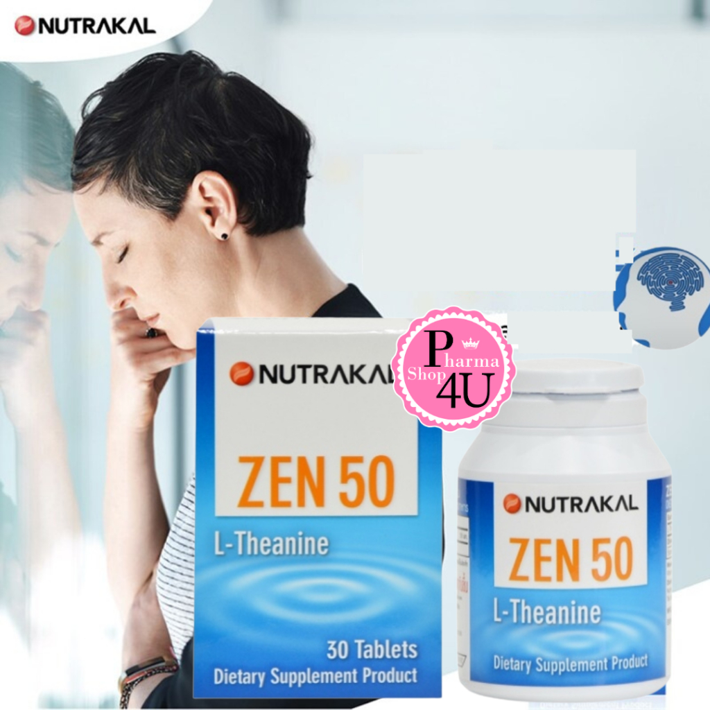 NUTRAKAL ZEN-50 30S เซน แอล-ธีเอนีน นูทราแคลเซ็น 30เม็ด [11295] | Shopee Thailand