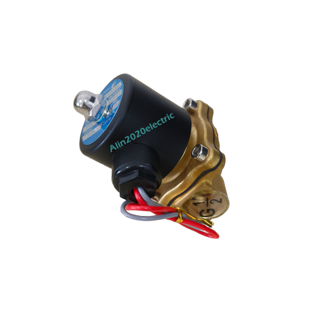 2W-160-15 SOLENOID VALVE วาล์วไฟฟ้า(น้ำ) โซลินอยด์วาล์วทองเหลือง ขนาด 1/2" 4หุน ปกติปิด NC ...