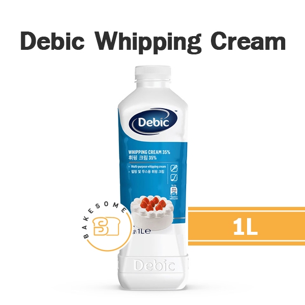 Debic Whipping Cream 1L เดบิค วิปปิ้ง ครีม วิปครีม ครีมสด | Shopee Thailand