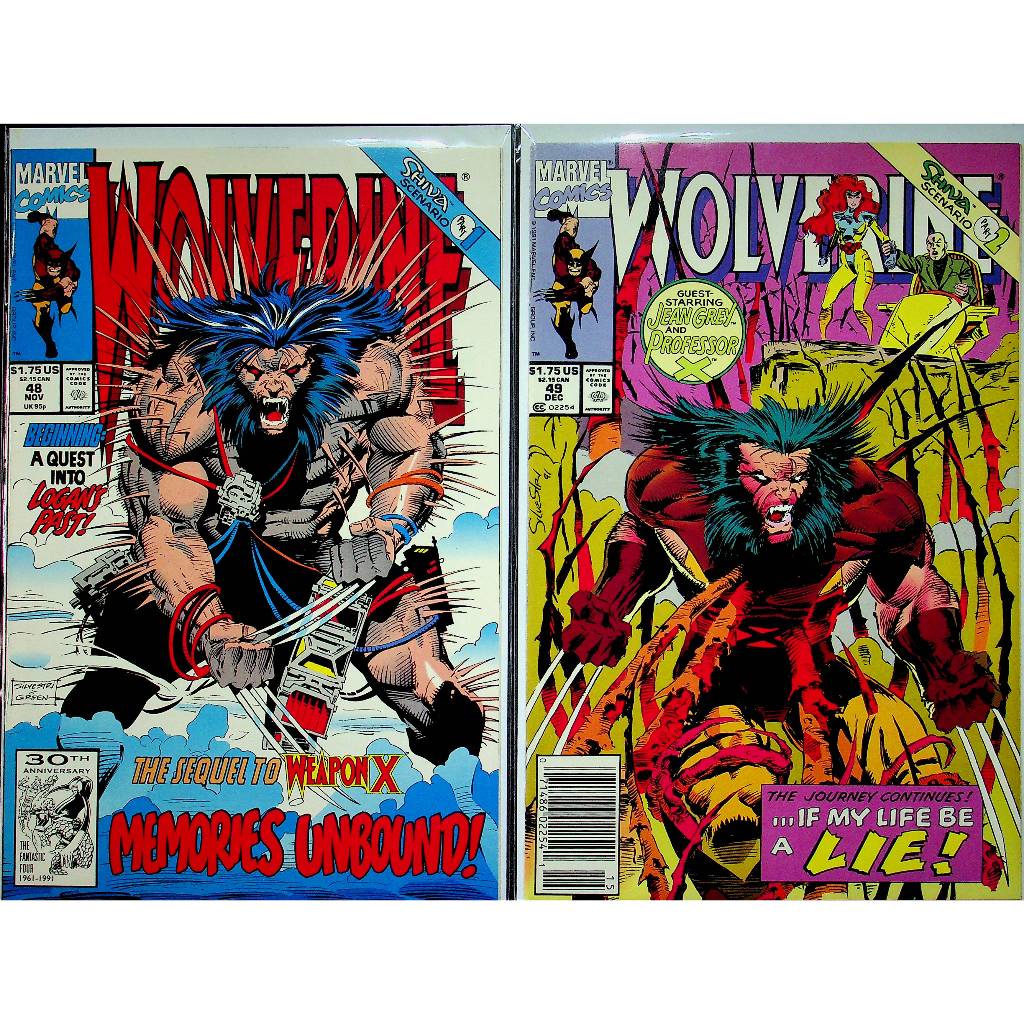 Wolverine #48-49 เซ็ท 2 เล่ม /Shiva Scenario (complete set) Marvel ...