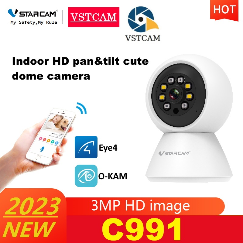Vstarcam C991 (C994 รองรับ Wi-Fi-5G) ความละเอียด 3-5 ล้านพิกเซล กล้องวงจรปิดไร้สาย Indoor WiFi ...