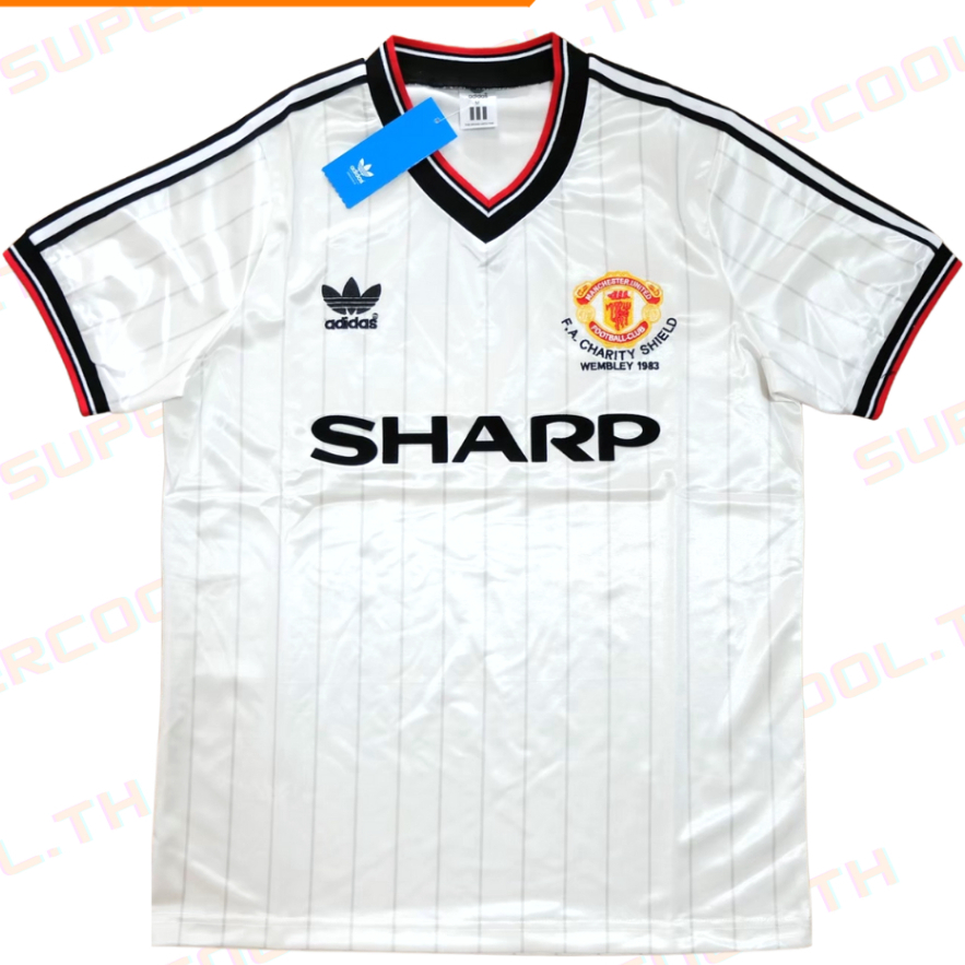 Manchester United 1983 เสื้อแมนยูย้อนยุค Sharp | Shopee Thailand