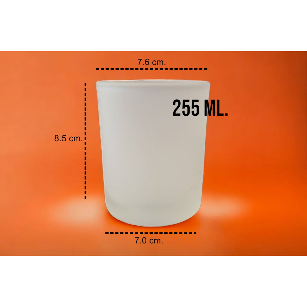 แก้วขุ่น F สำหรับเทเทียนหอม ไขถั่วเหลือง มี 3 ขนาด 75 ml. 120 ml. 255 ml. แบบชุด+ฝาไม้ | Shopee ...