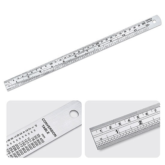 IABA0150 / IABA0300 TOPTUL Stainless Steel Straight Ruler ไม้บรรทัด ...