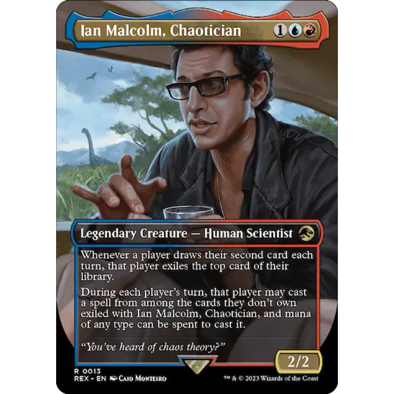 MTG (REX) Ian Malcolm, Chaotician (Universes Beyond: Jurassic World ...