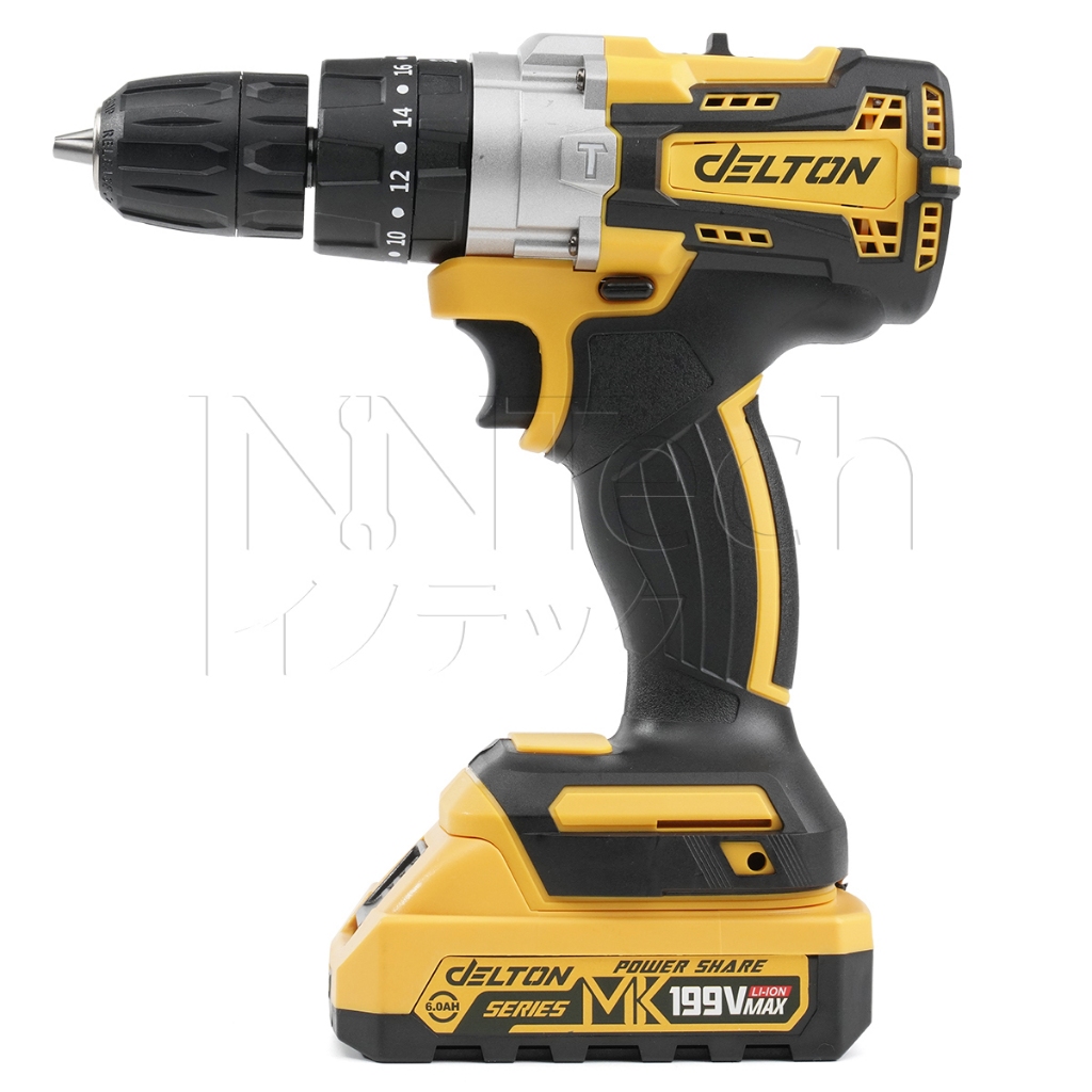 DELTON สว่านไร้สาย 3 ระบบ 199V รุ่น MKT-99P สำหรับใช้งานร่วมกับแบตเตอรี่ Power Share กลุ่ม MK ...