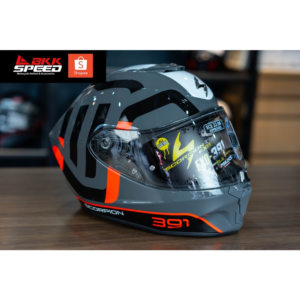 Scorpion EXO 391 AROK Grey Red Black | Shopee Thailand
