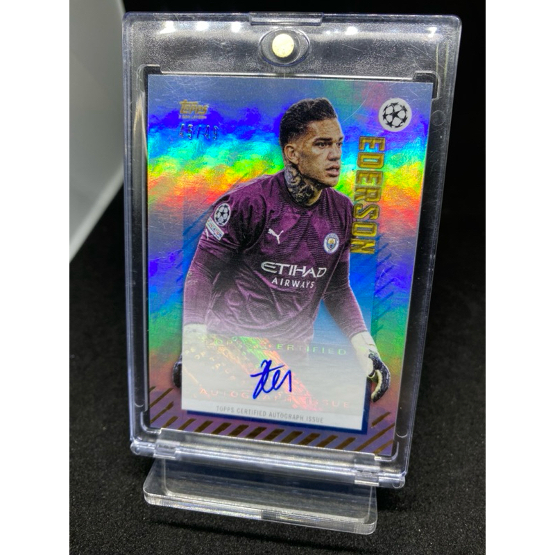 Soccer Card Topps Gold - Ederson Auto Card 45/49 (ลายเซ็น) | Shopee ...
