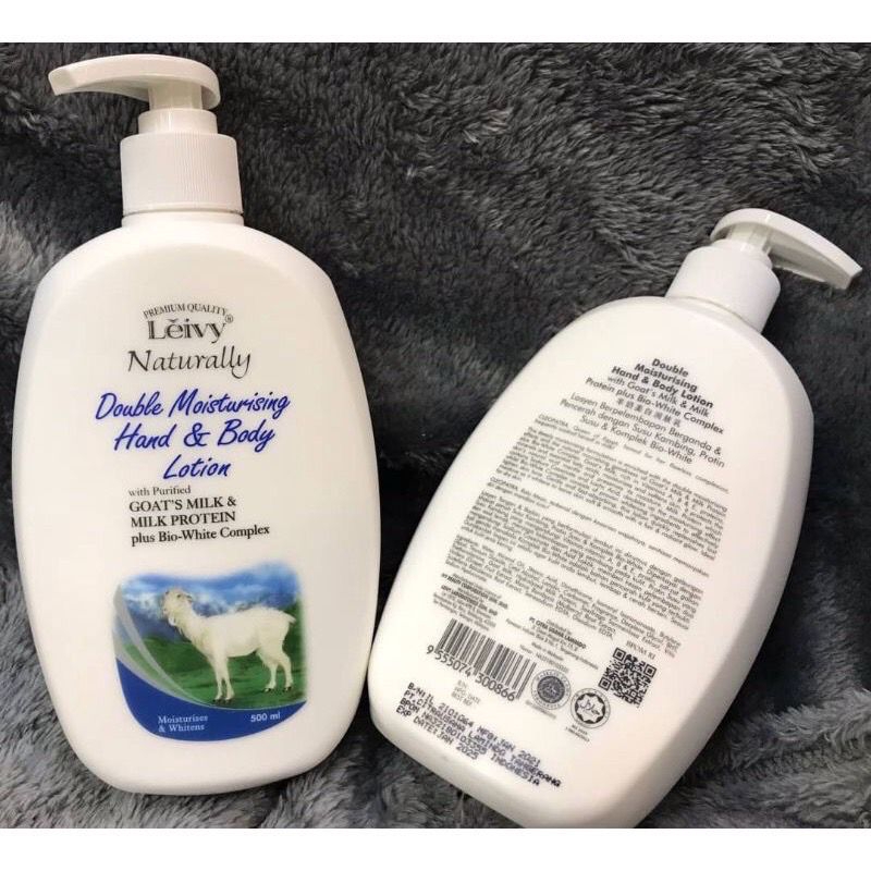 บอดี้โลชั่นน้ำนมแพะ Leivy Naturally Double Moisturizing Hand & Body ...