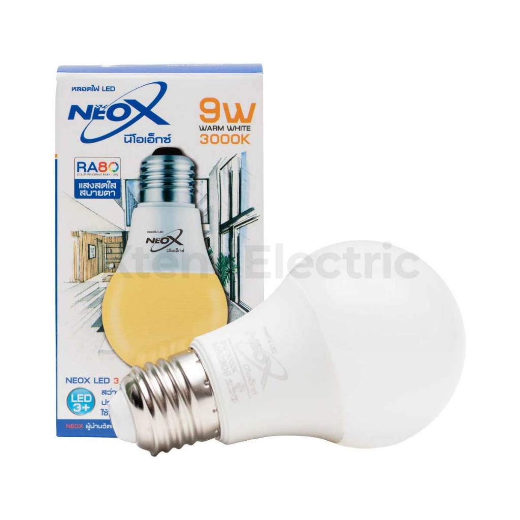 Neox หลอดไฟ นีโอเอ็กซ์ LED Bulb 9W E27 Warm White | Shopee Thailand