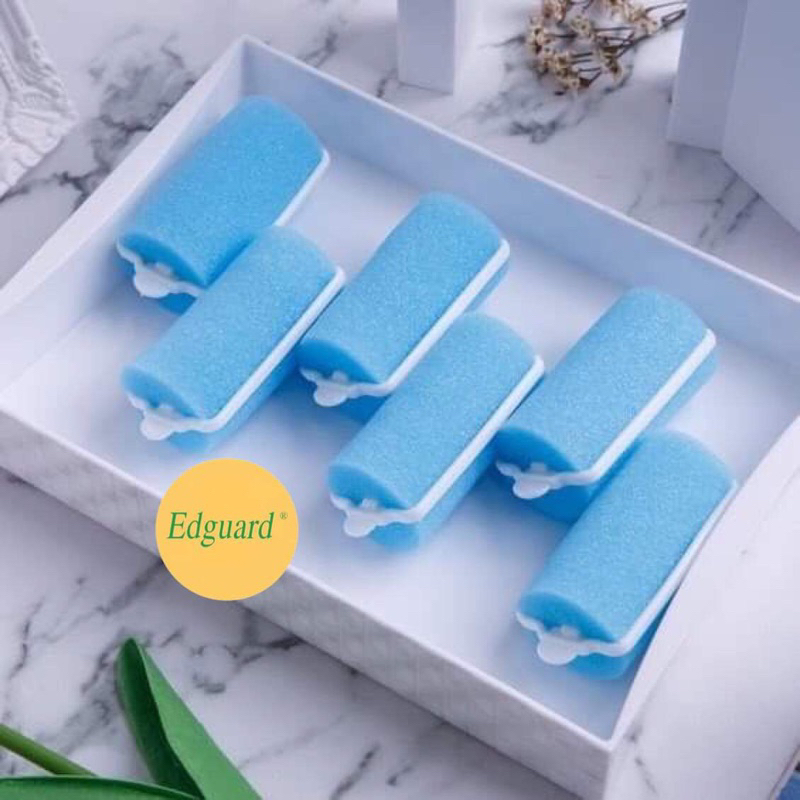 [6ชิ้น]โรลม้วนผม ฟองน้ำ แกนม้วนผมแบบฟองน้ำ Edguard สำหรับจัดแต่งทรงผม ...
