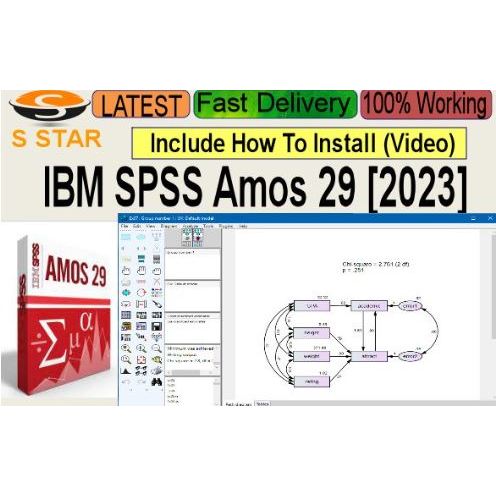NEW IBM SPSS Amos 29 [FULL WORKING] Full Version | Shopee Thailand