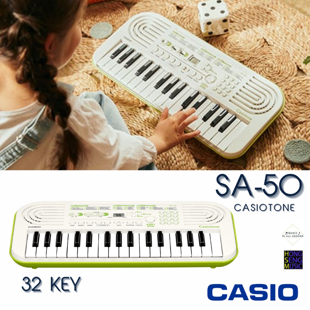 Keyboard casiotone 32 คีย์ รุ่น Casio SA-50 | Shopee Thailand