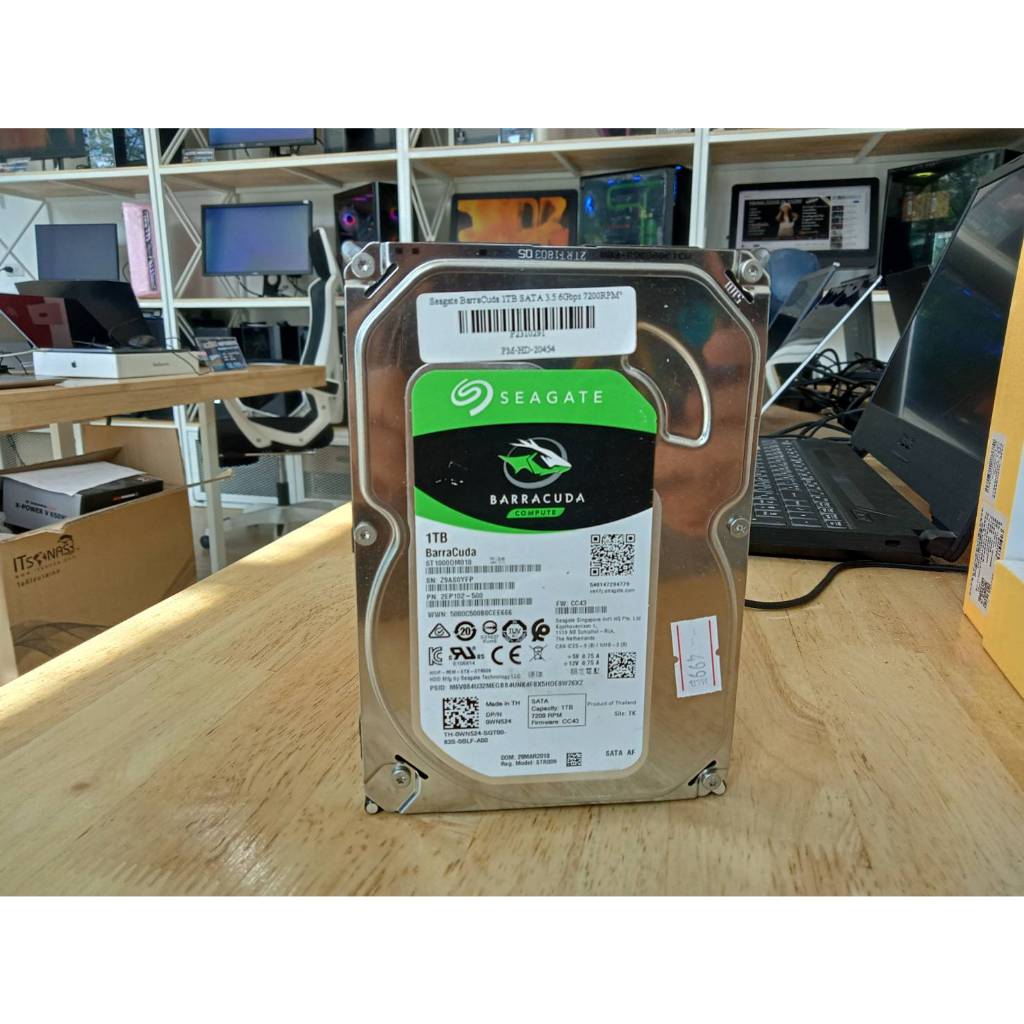 HDD (ฮาร์ดดิสก์ 3.5") Seagate BarraCuda 1TB SATA 3.5 6Gbps 7200RPM" | Shopee Thailand