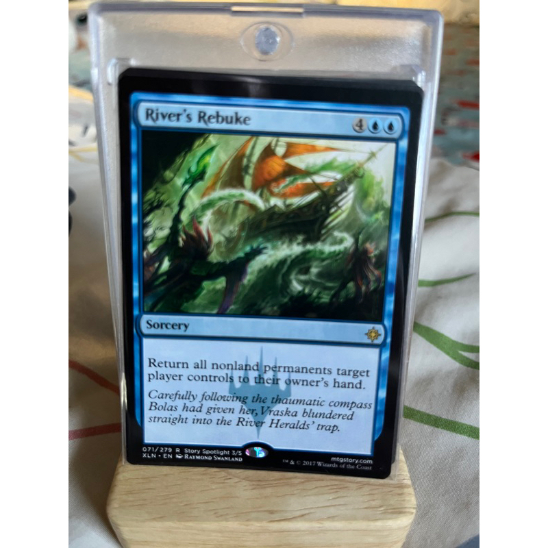 การ์ด MTG River’s Rebuke Blue Magic the gathering edh รุ่น IXN สภาพ Nm | Shopee Thailand