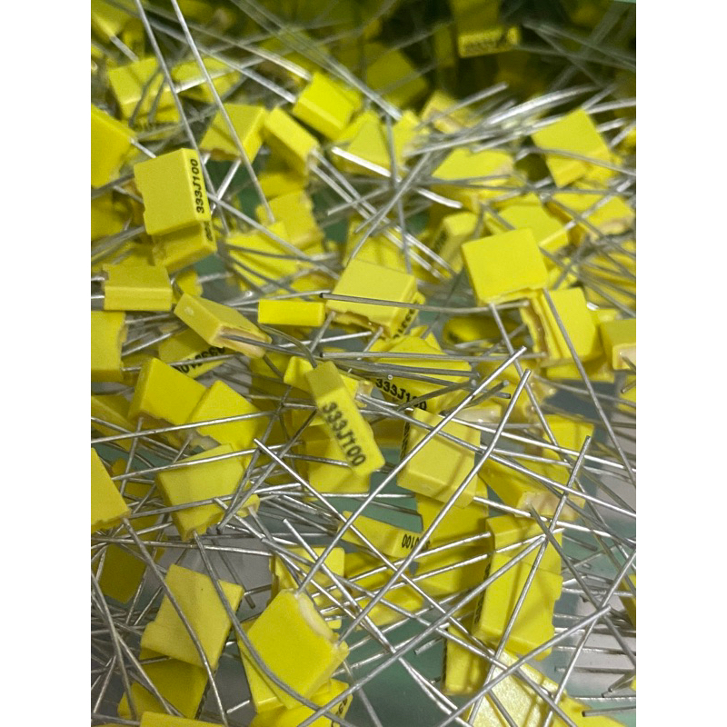 1 Pcs 333J100ตัวเก็บประจุการ 100V333J 10NF 0.0033UF 100V 333J 5มม.โพลี ...