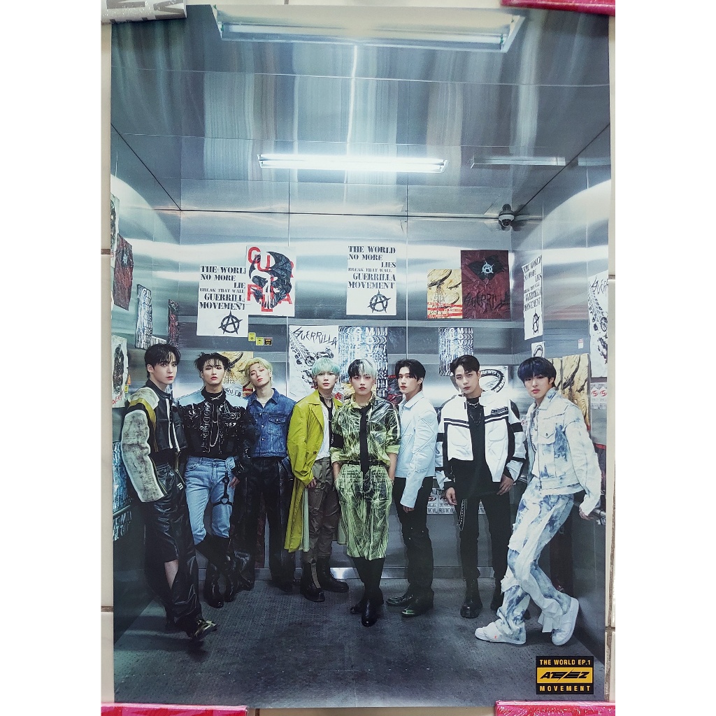 โปสเตอร์ ของแท้ จาก CD อัลบั้ม ATEEZ - THE WORLD EP.1 : MOVEMENT Album ...