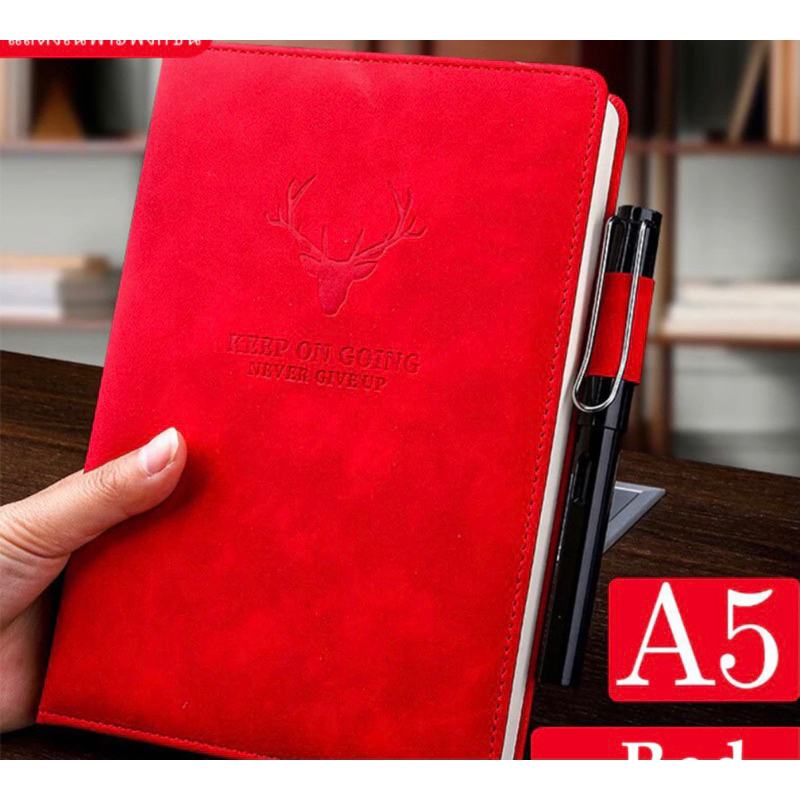 สมุดโน้ต A5 100GSM กระดาษน่ารัก 360 หน้า ไดอารี่ ปกหนัง อุปกรณ์การเรียน ...