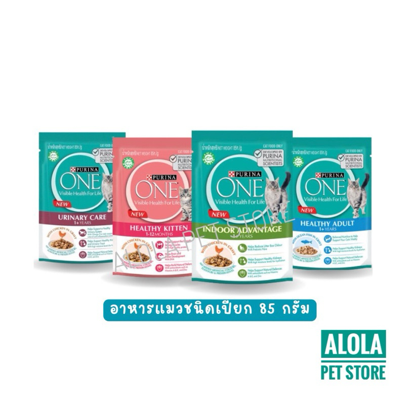 Purina ONE Premium Cat Pouch in Gravy เพียวริน่าวัน ใหม่ ! อาหารแมว ...