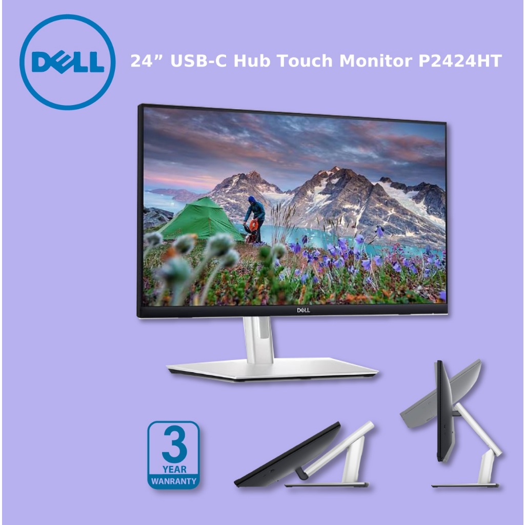 Dell P2424HT 23.8" LED Touchscreen Monitor - 16:9 - 5 ms GTG (Fast ...