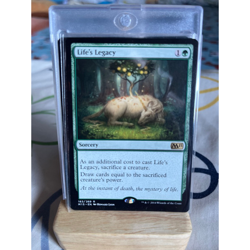 การ์ด MTG Life’s Legacy Green Magic the gathering EDH รุ่น Coreset M15 ...