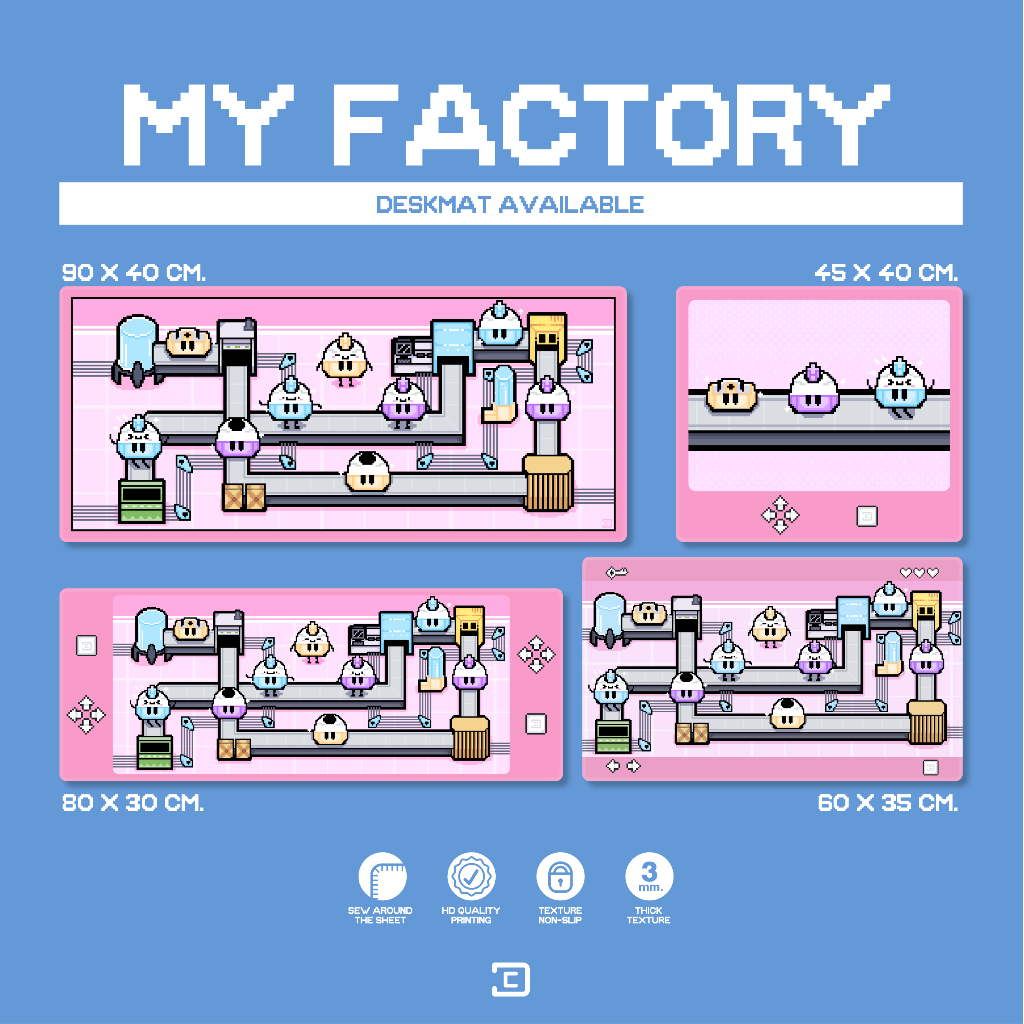 [ DESKCODE ] แผ่นรองเมาส์ My Factory - DESKMAT COLLECTION แผ่นขนาดใหญ่ 90x40 80x30 60x35 และ ...
