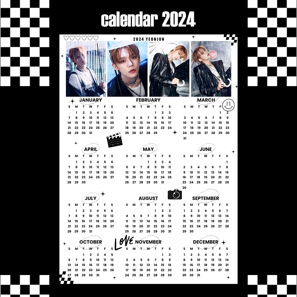 TXT - ปฏิทิน 2567 calendar 2024 kpop ทีบายที TOMORROW X TOGETHER ...