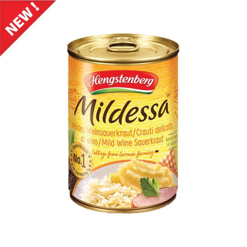 Hengstenberg mildessa mild wine sauerkraut 550g. เฮงสเตนเบิร์ก กะหล่ำ ...