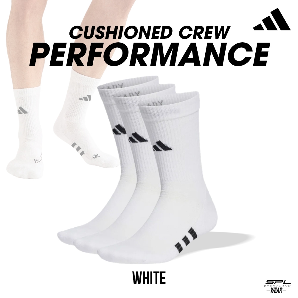 Adidas อาดิดาส ถุงเท้า (1แพ็ค มี 3 คู่) Sock Cushioned Crew 3PP HT3452 ...