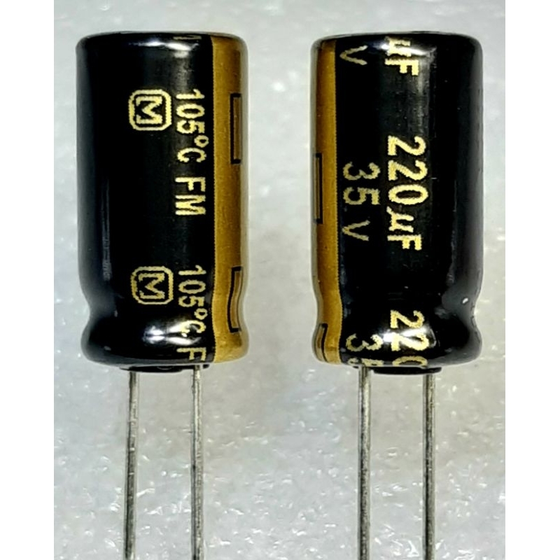 Panasonic FM 220uf 35v capacitor ตัวเก็บประจุ คาปาซิเตอร์ | Shopee Thailand