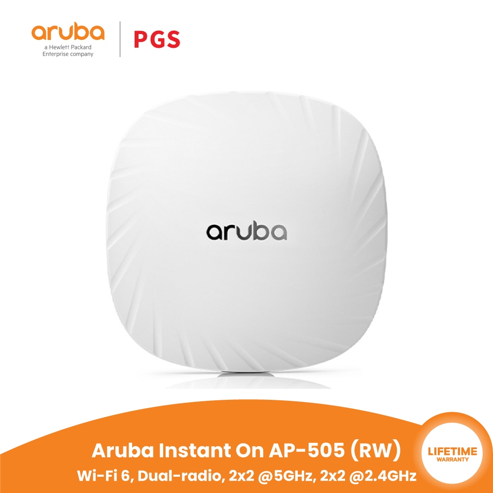Aruba Instant On (อุปกรณ์กระจายสัญญาณ) รุ่น AP-505 (RW) Wi-Fi 6, Dual ...