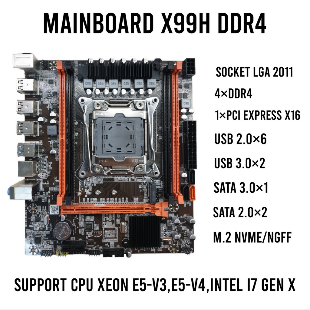 MAINBOARD (เมนบอร์ด) ATERMITER LGA 2011-3 X99 / X99H DDR4 Support CPU ...
