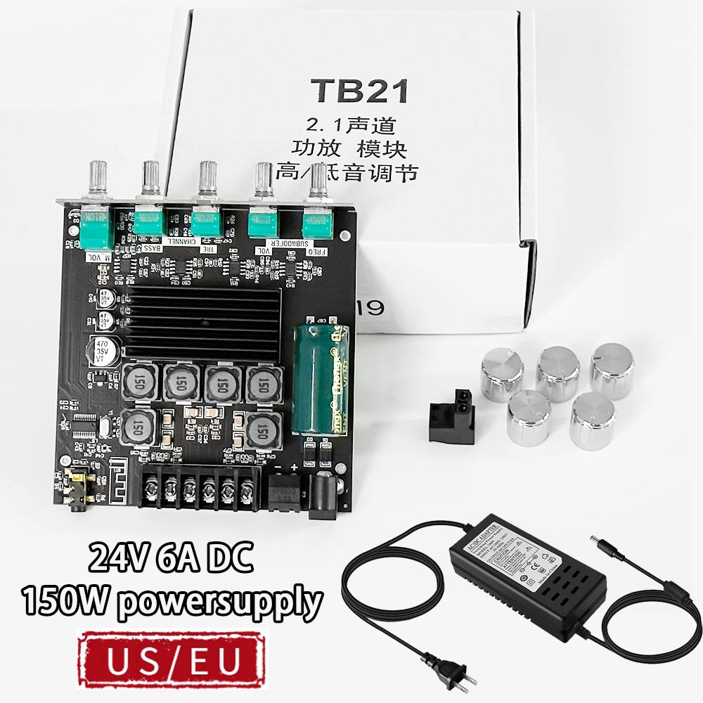 ZK TB21 แอมจิ๋ว บลูทู ธ 5.0 ซับวูฟเฟอร์เครื่องขยายเสียง กำลังขับ 2*50W ...