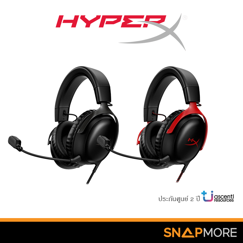 HyperX Cloud III Gaming Headset RED(727A9AA),BLACK(727A8AA) | Shopee Thailand