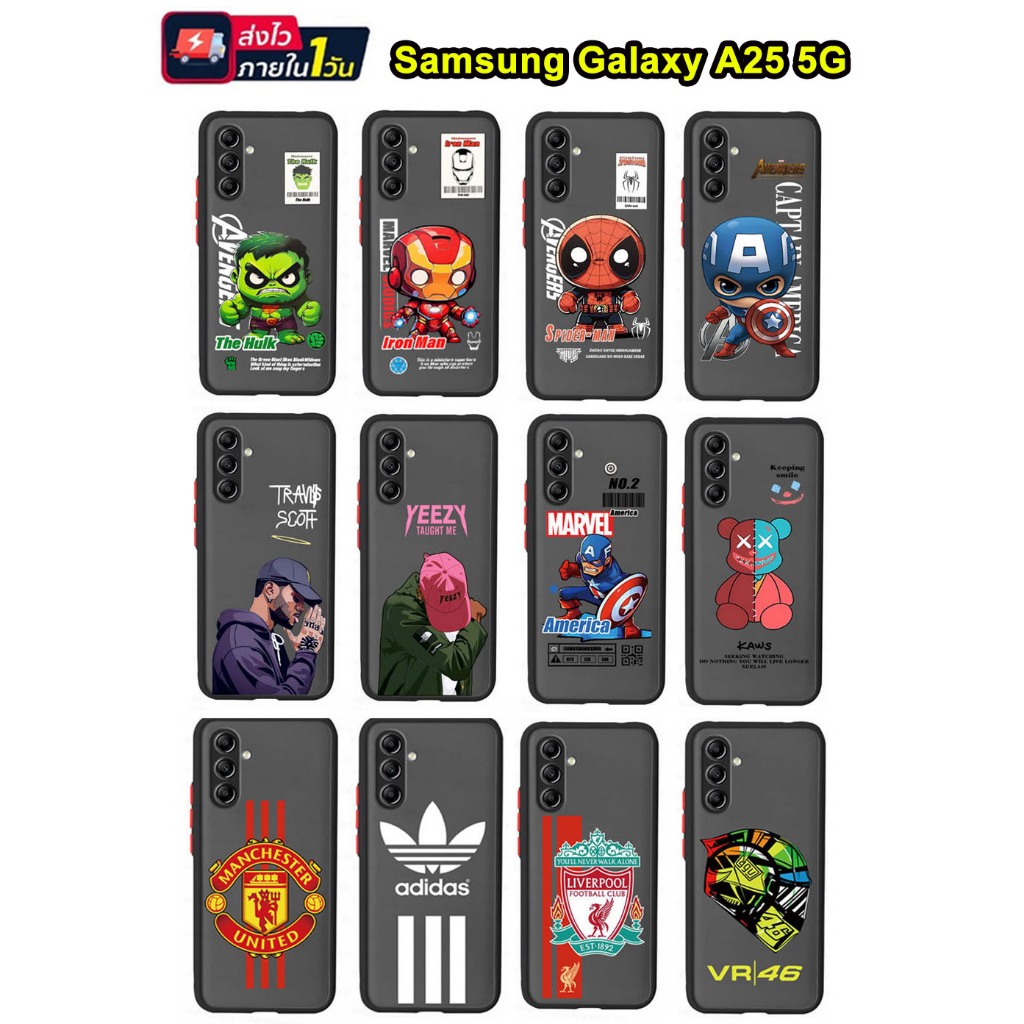 ตรมรุ่น Samsung Galaxy A36 A56 A16 A06 A35 5G/A25/A15 A55 เคส ลายการ์ตูนแบบด้าน ใช้ สำหรับ ...