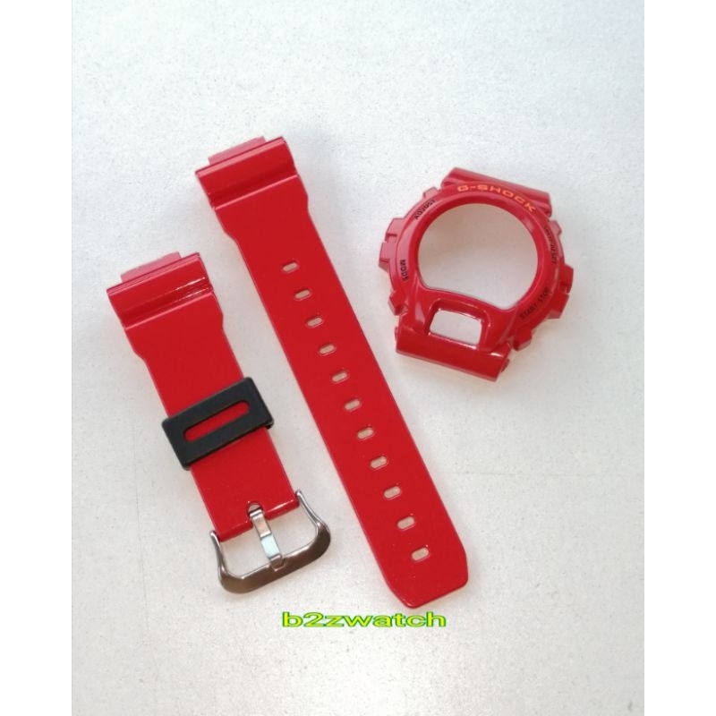 กรอบสายg-shockของแท้ รุ่นg-6900 /glx-6900สีแดงเงา | Shopee Thailand